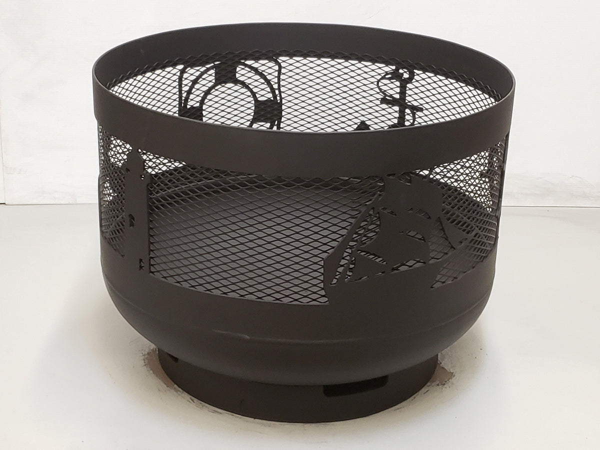 Standard Size Carved Fire Pit - Nautical – Muskoka Fire Pits