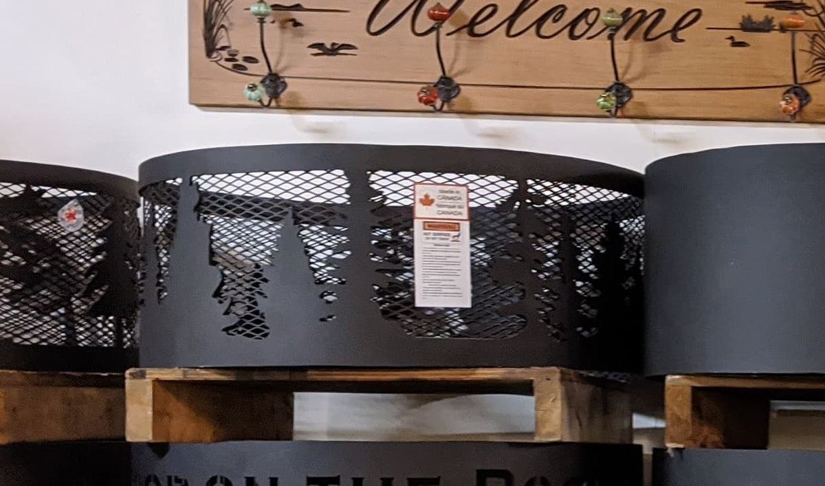 Carved Fire Ring - Treeline by Muskoka Fire Pits. Family Owned and ...